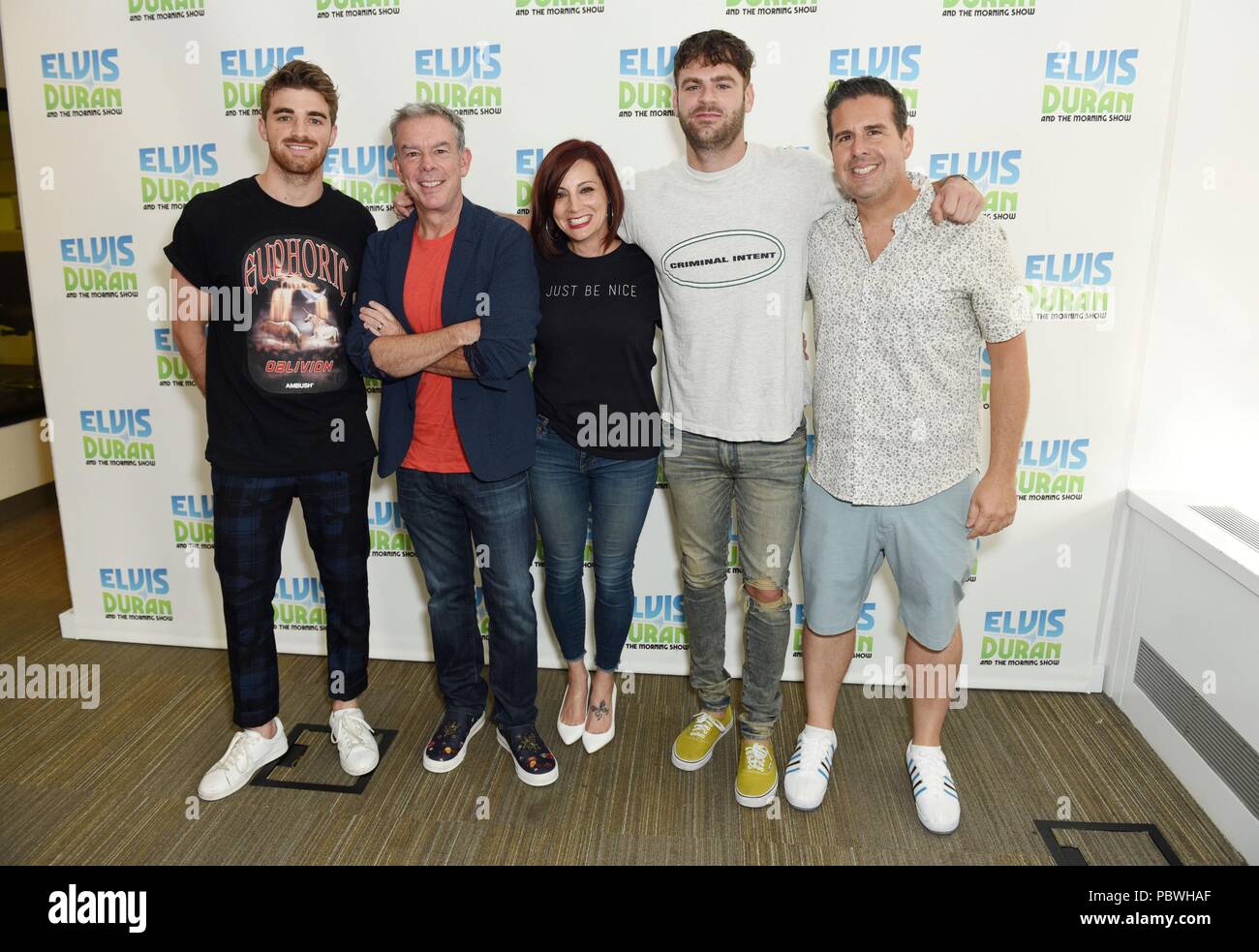 New York, NY, USA. 30th July, 2018. Andrew Taggart, Elvis Duran ...