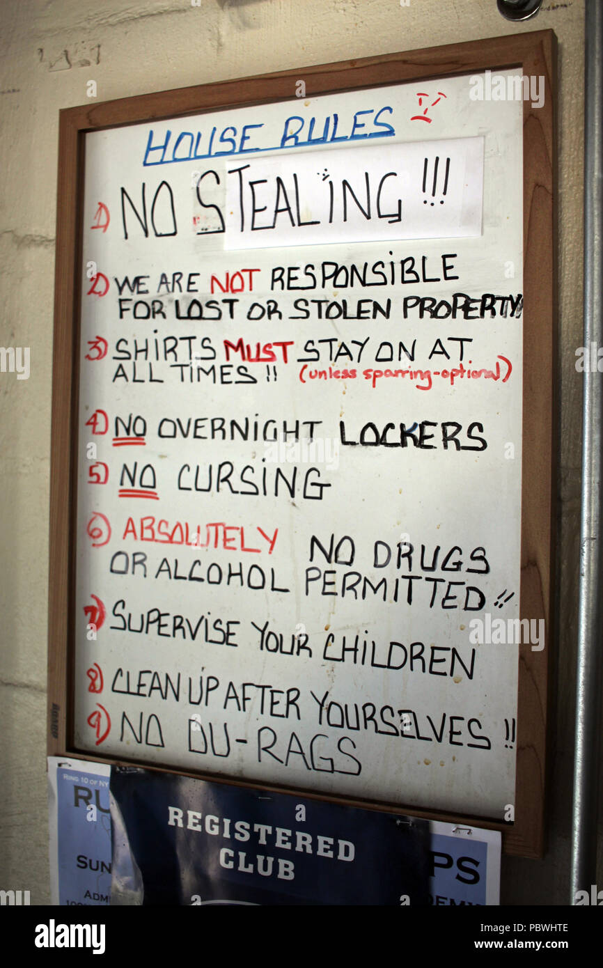 Boxing rules hi-res stock photography and images - Alamy