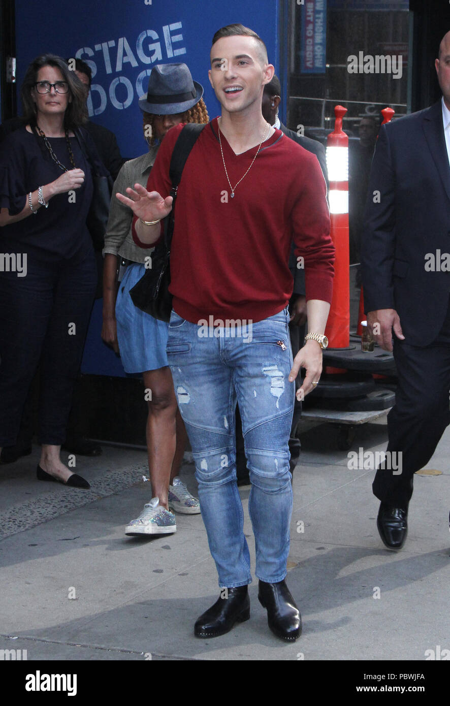 NEW YORK, NY July 30: Adam Rippon at Good Morning America to talk about ...