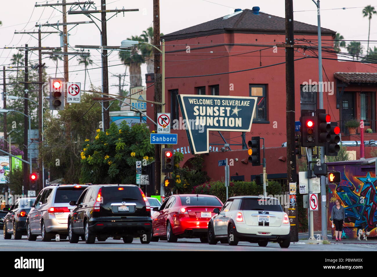 Silver lake sunset junction hi-res stock photography and images - Alamy