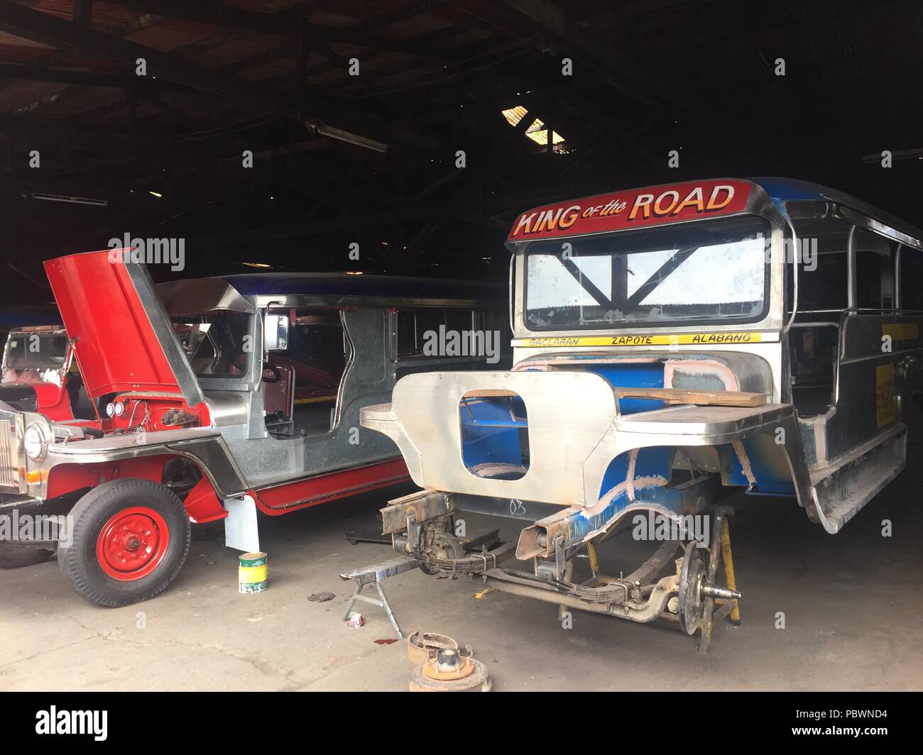 Manila, Philippines. 03rd July, 2018. Two Jeepney minibuses in the ...