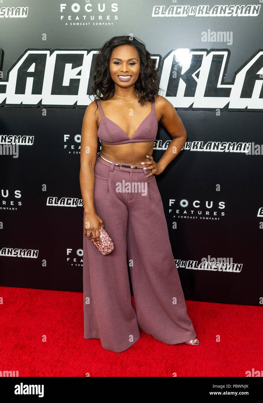 New York, USA. July 30, 2018: Chyna Layne attends BlacKkKlansman premiere at BAM Harvey Theater ...