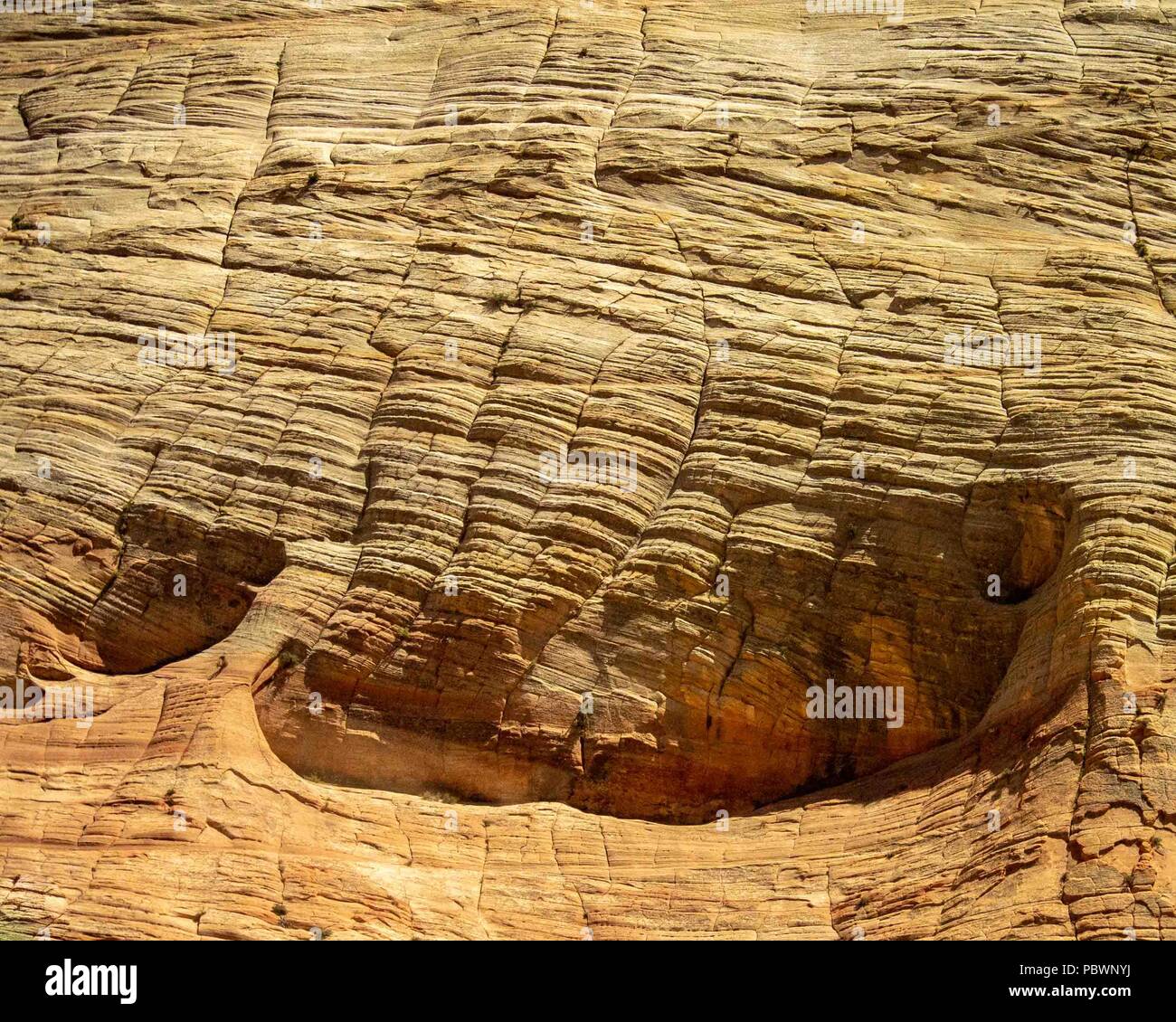 Utah, USA. 2nd June, 2018. Geological formations of Navajo Sandstone ...
