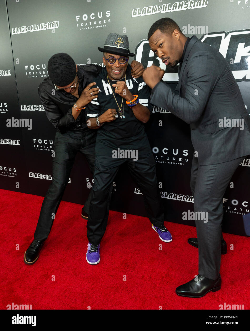 New York, USA. July 30, 2018: Maxwell, Spike Lee, Corey Hawkins attend ...