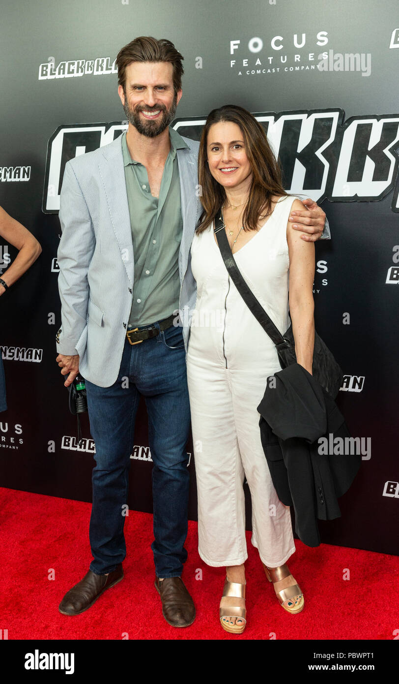 New York, USA. July 30, 2018: Fred Weller and Ali Marsh attend BlacKkKlansman premiere at BAM ...