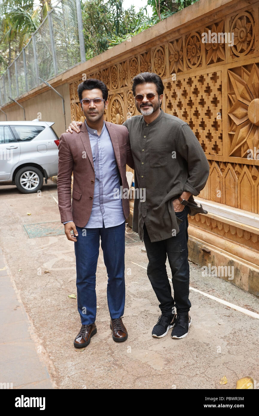 Mumbai, India. 30th July 2018: Anil Kapoor and Rajkumar Rao spotted at ...