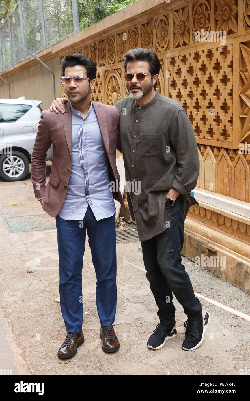 Mumbai, India. 30th July 2018: Anil Kapoor and Rajkumar Rao spotted at ...