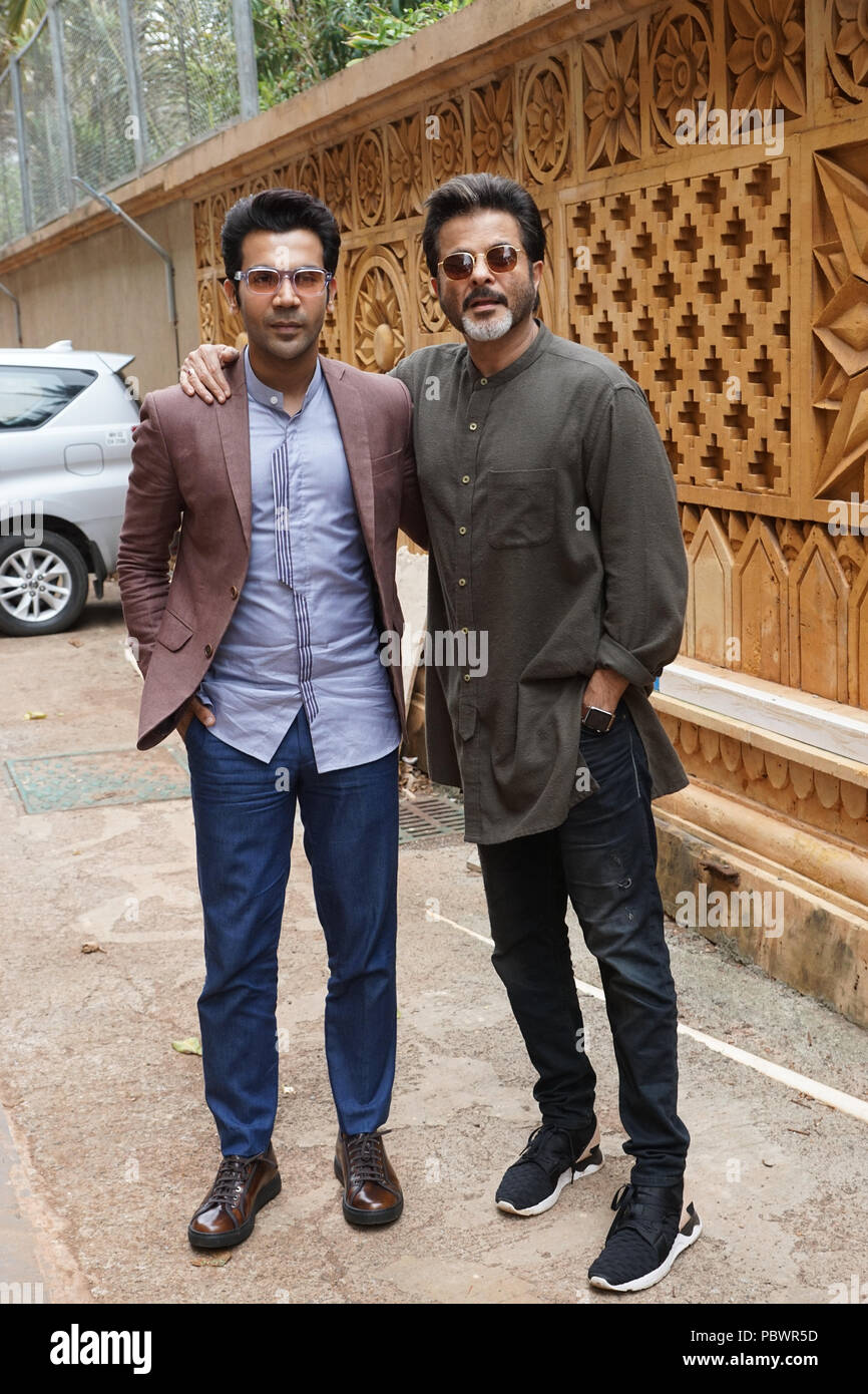 Mumbai, India. 30th July 2018: Anil Kapoor and Rajkumar Rao spotted at ...