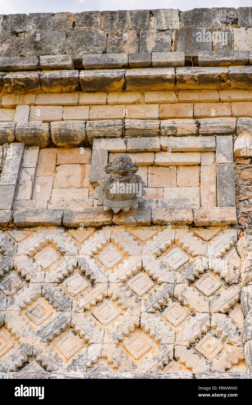 Building of The Nunnery, Uxmal, an ancient Maya city of the classical ...