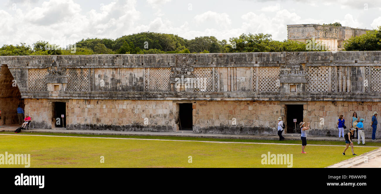 Building of The Nunnery, Uxmal, an ancient Maya city of the classical ...