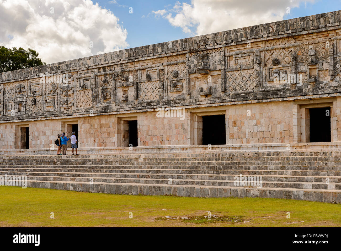 Building of The Nunnery, Uxmal, an ancient Maya city of the classical ...