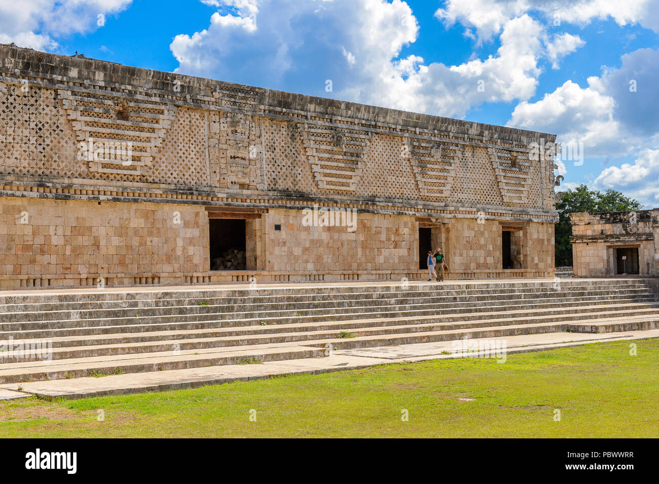 Building of The Nunnery, Uxmal, an ancient Maya city of the classical ...