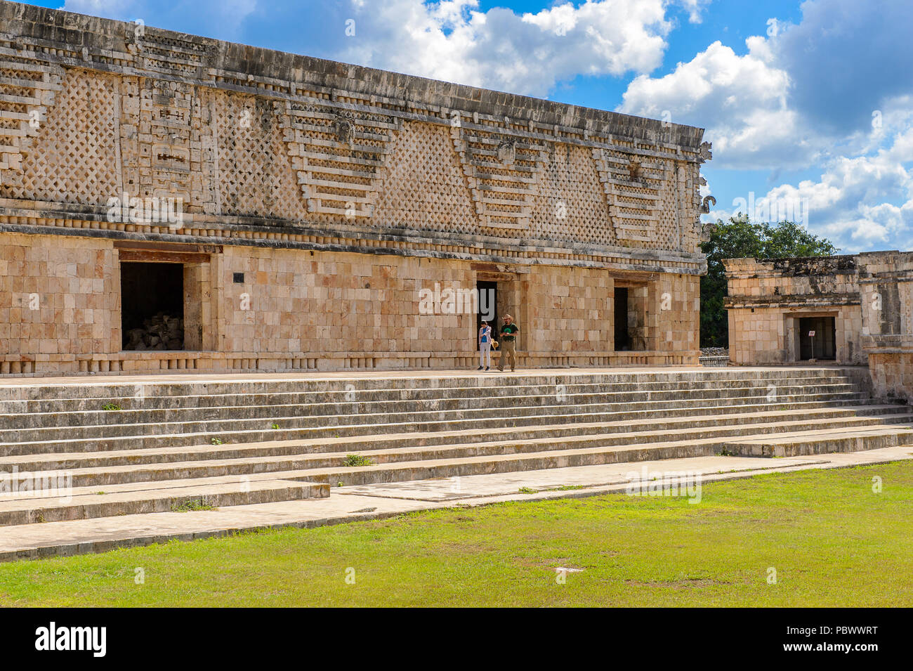 Building of The Nunnery, Uxmal, an ancient Maya city of the classical ...