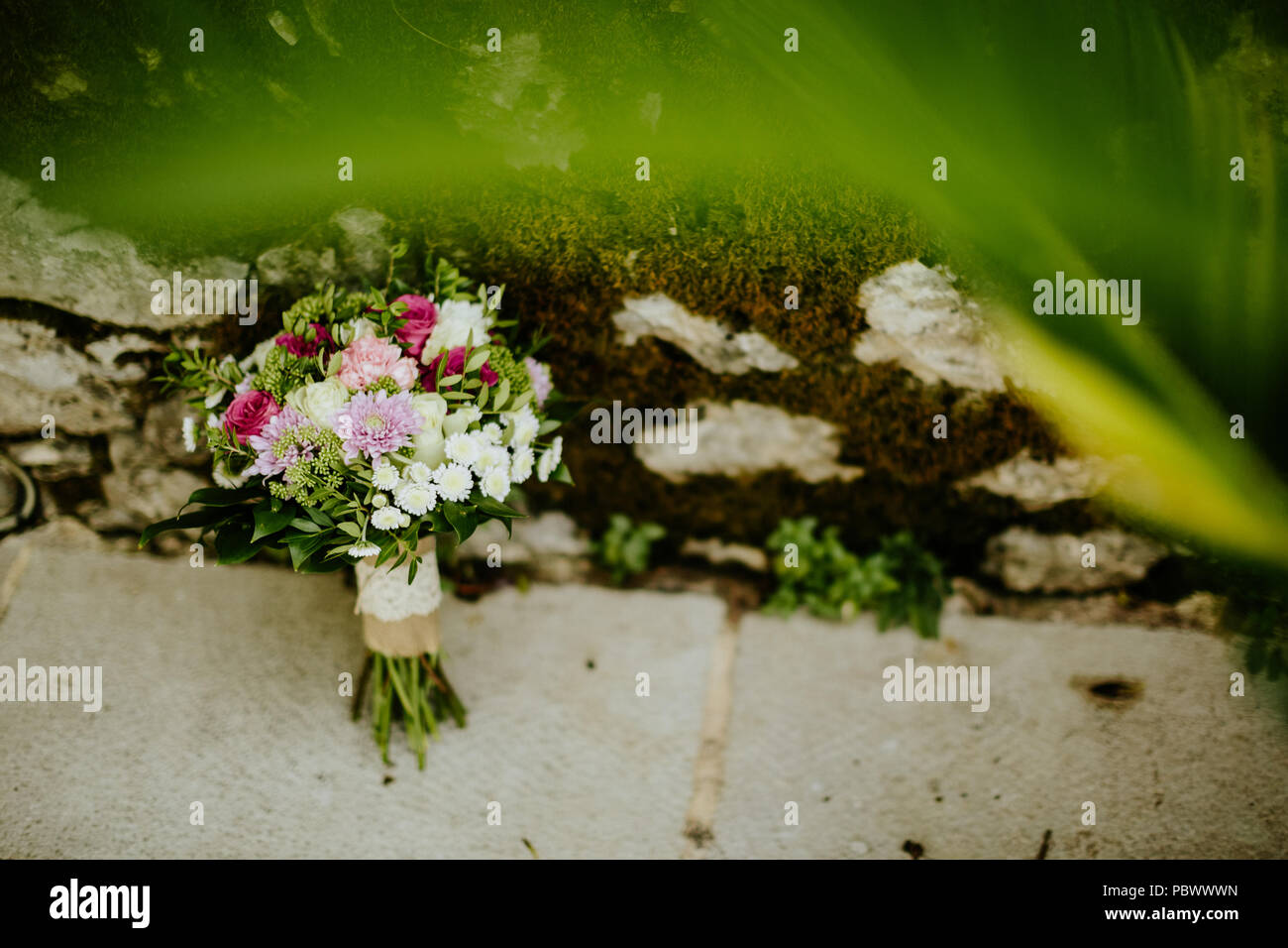 wedding bouquet of flowers. Fine art wedding photography style Stock ...