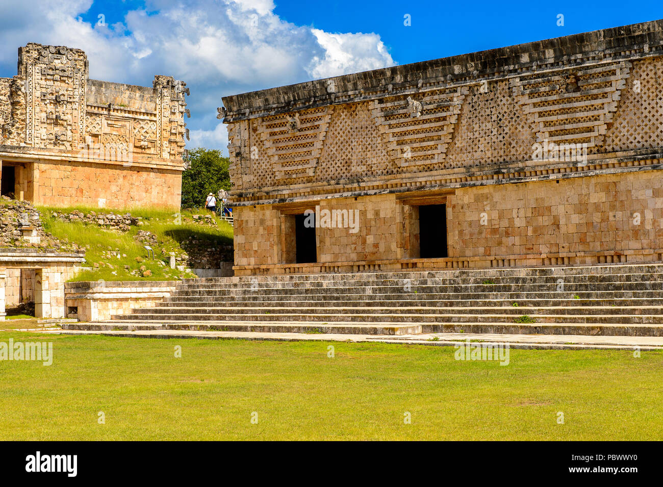 Building of The Nunnery, Uxmal, an ancient Maya city of the classical ...