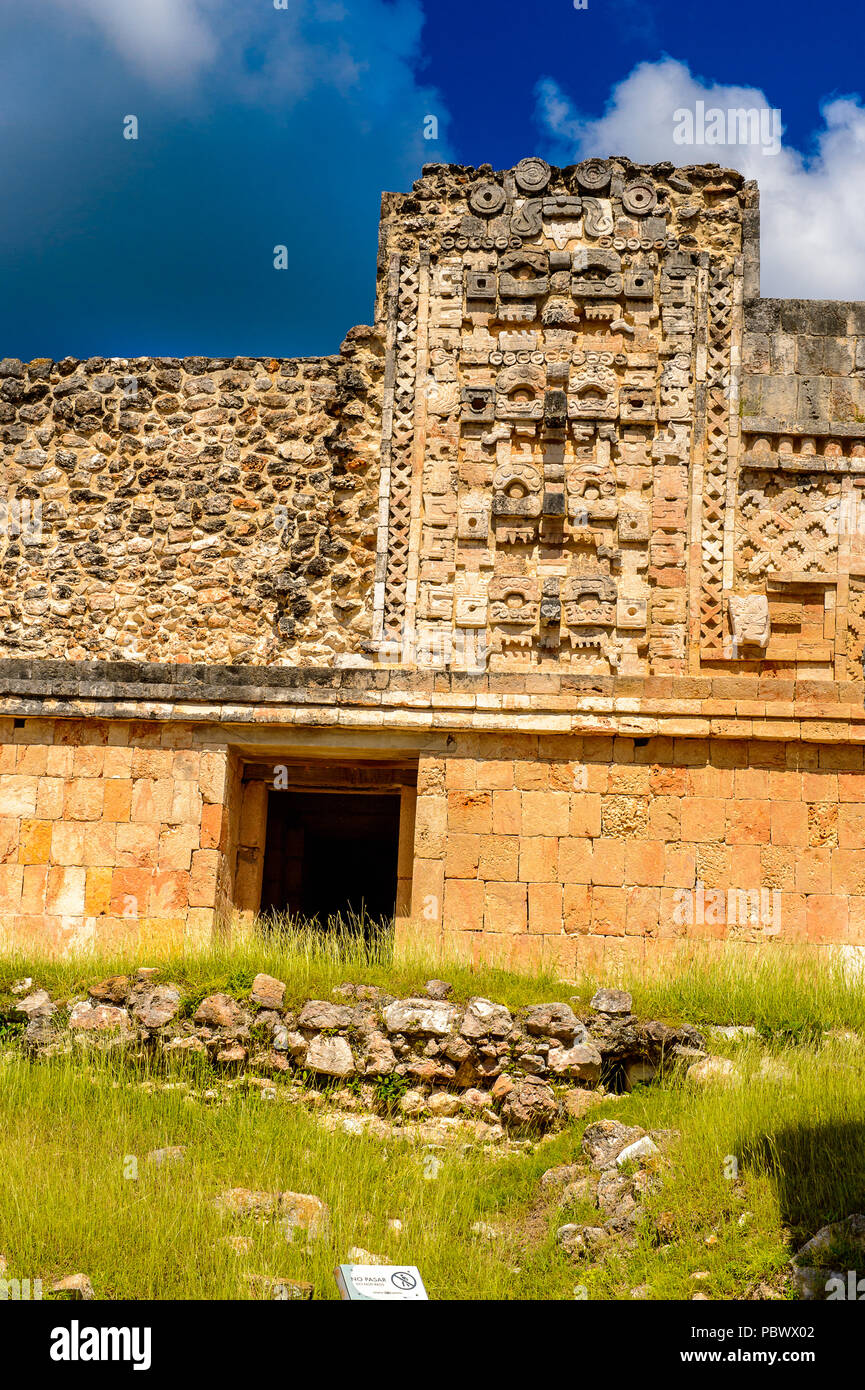 Building of The Nunnery, Uxmal, an ancient Maya city of the classical ...