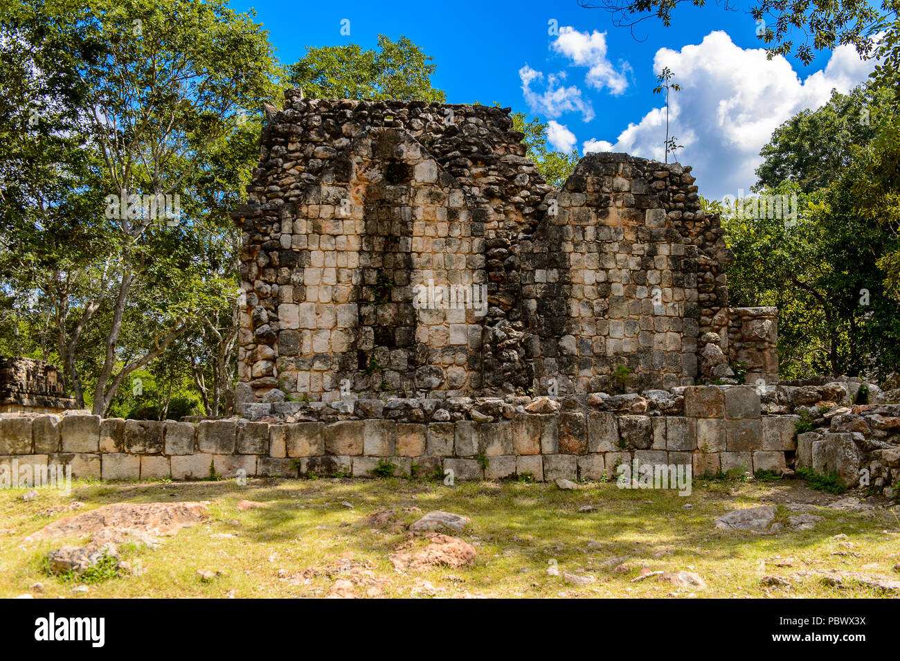 Ball court, Uxmal, an ancient Maya city of the classical period. One of ...