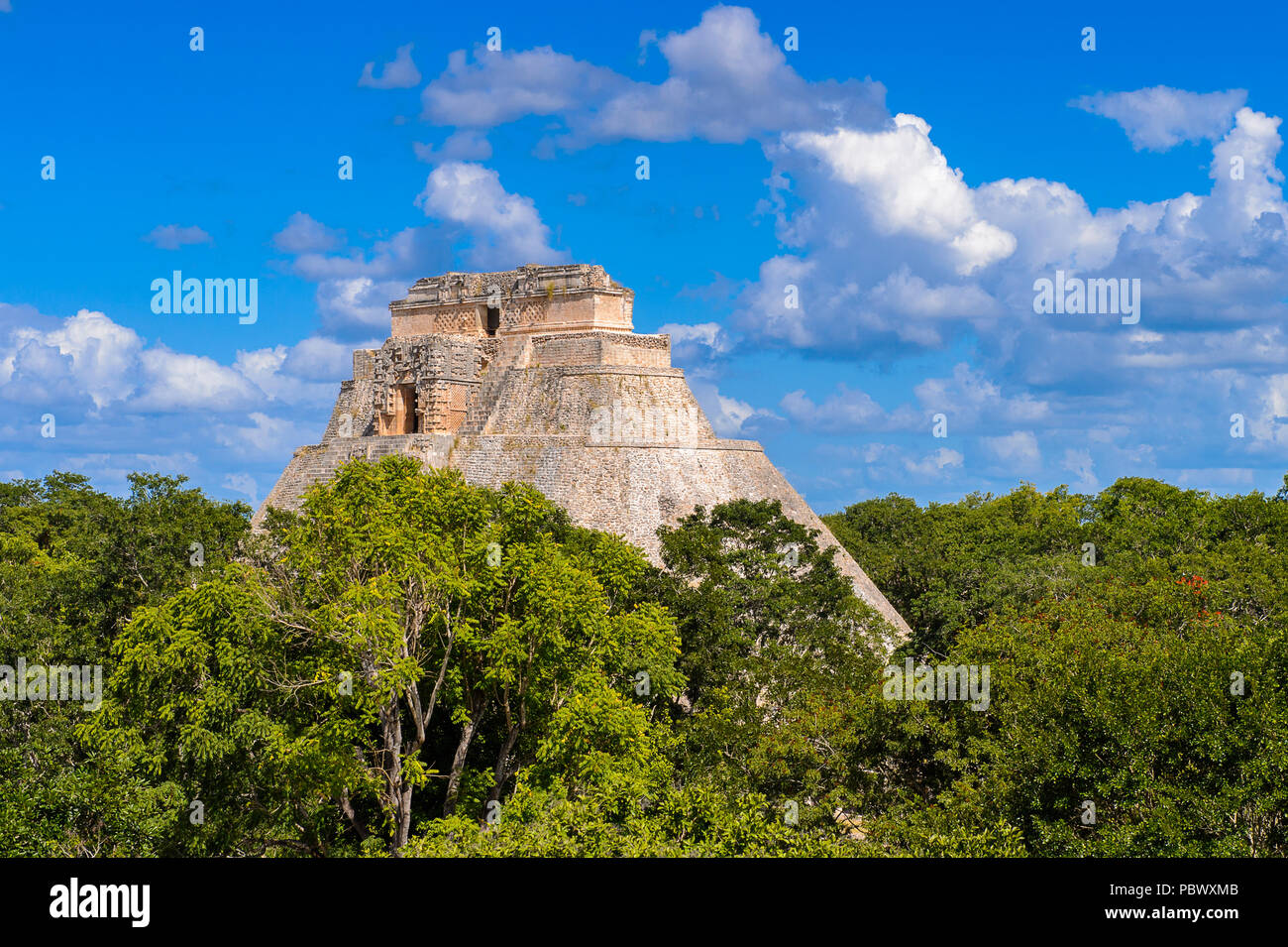 Great Pyramid, Uxmal, an ancient Maya city of the classical period. One ...