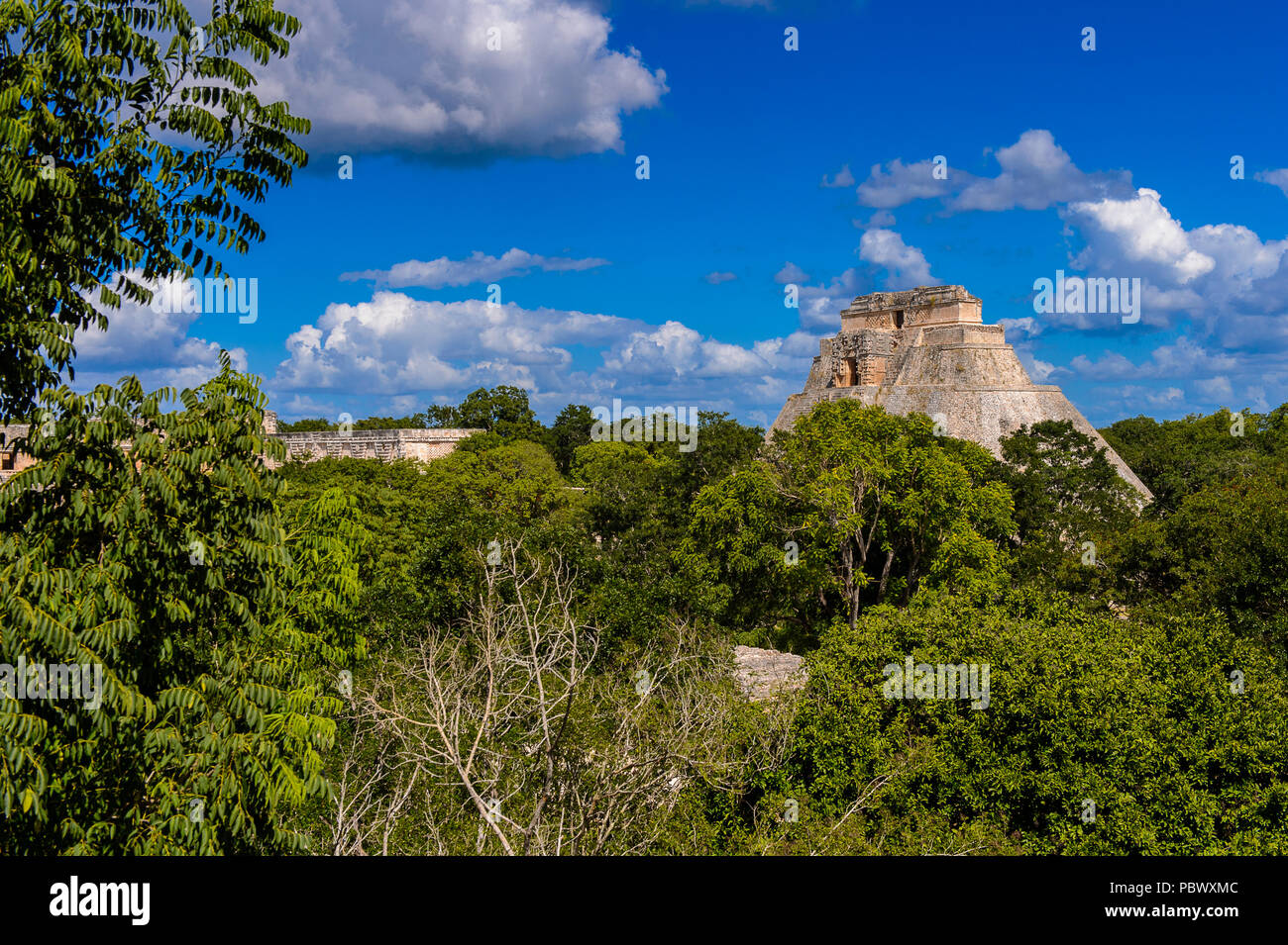 Great Pyramid, Uxmal, an ancient Maya city of the classical period. One ...