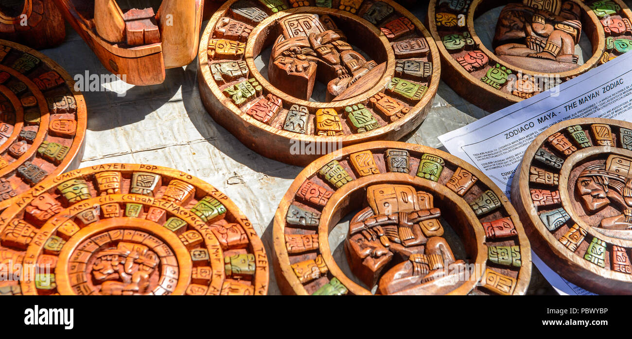 Authentic handcraft souvenirs of maya civilisation Stock Photo - Alamy