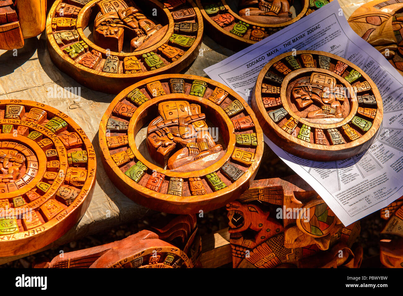 Authentic handcraft souvenirs of maya civilisation Stock Photo - Alamy