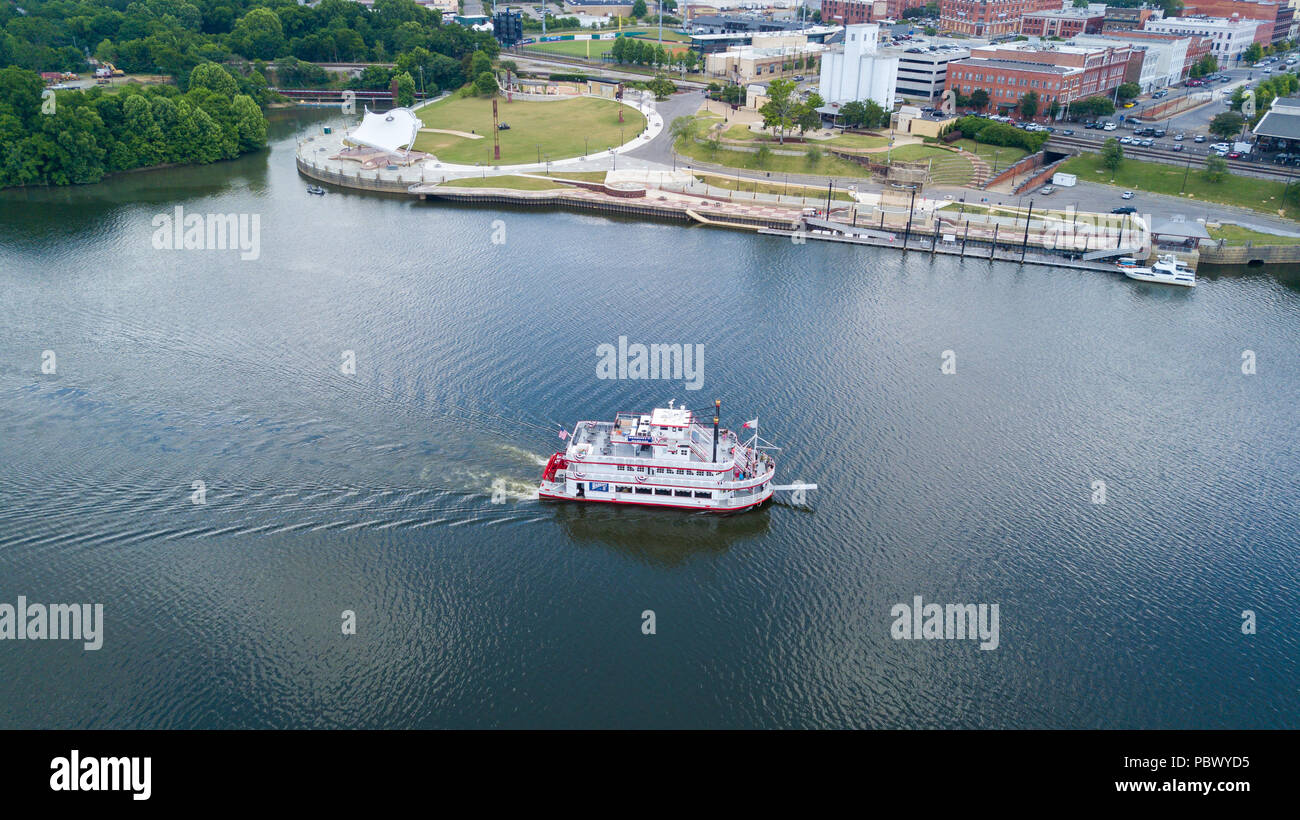 Harriott II Riverboat, Gun Island Chute, Montgomery, Alabama Stock ...