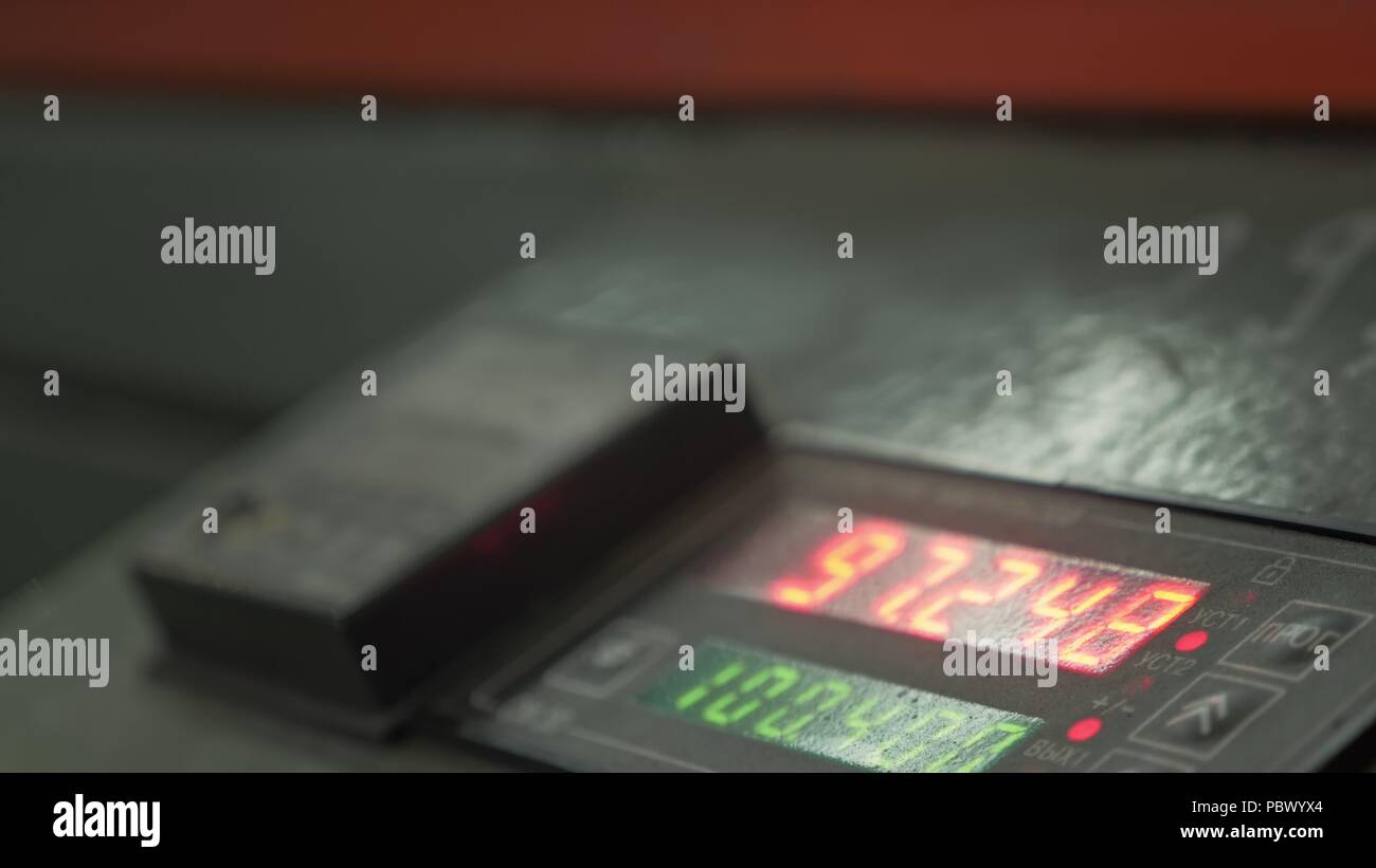 Electronic digital dial meter counter pipe. Manufacture of plastic ...