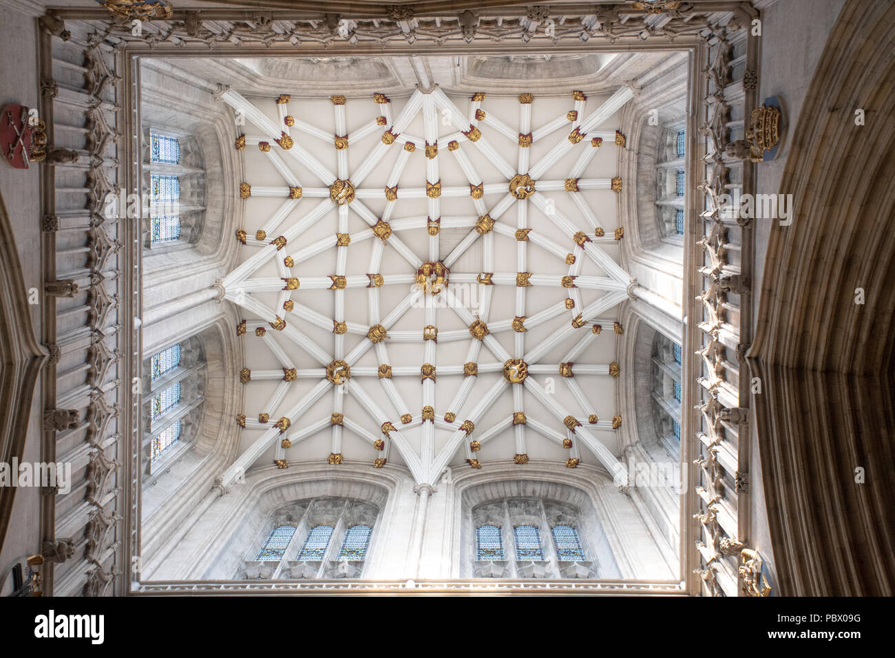 Cathedral white ceiling hi-res stock photography and images - Alamy