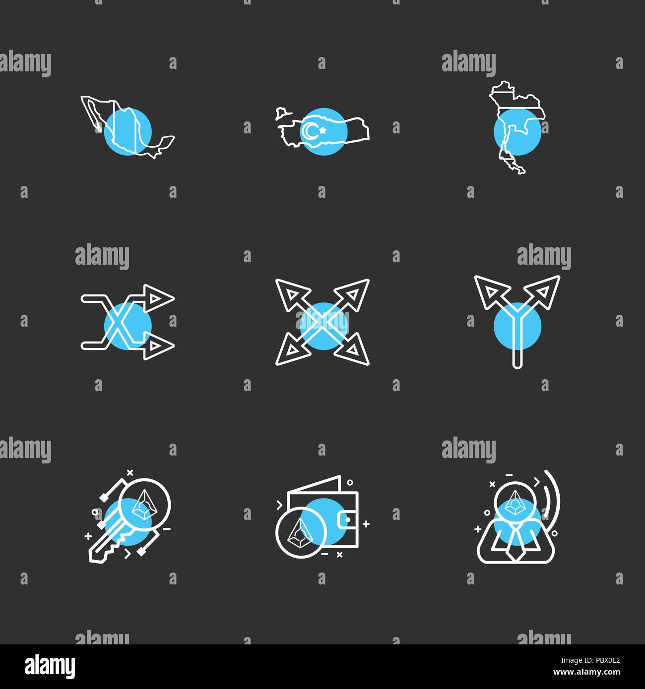 Cross Country Arrow Vector
