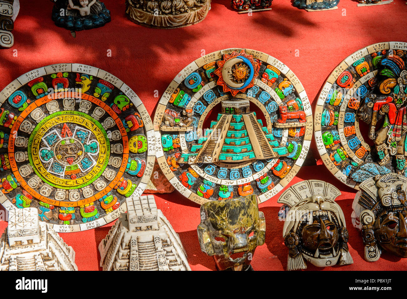 Authentic handcraft souvenirs of maya civilisation Stock Photo - Alamy