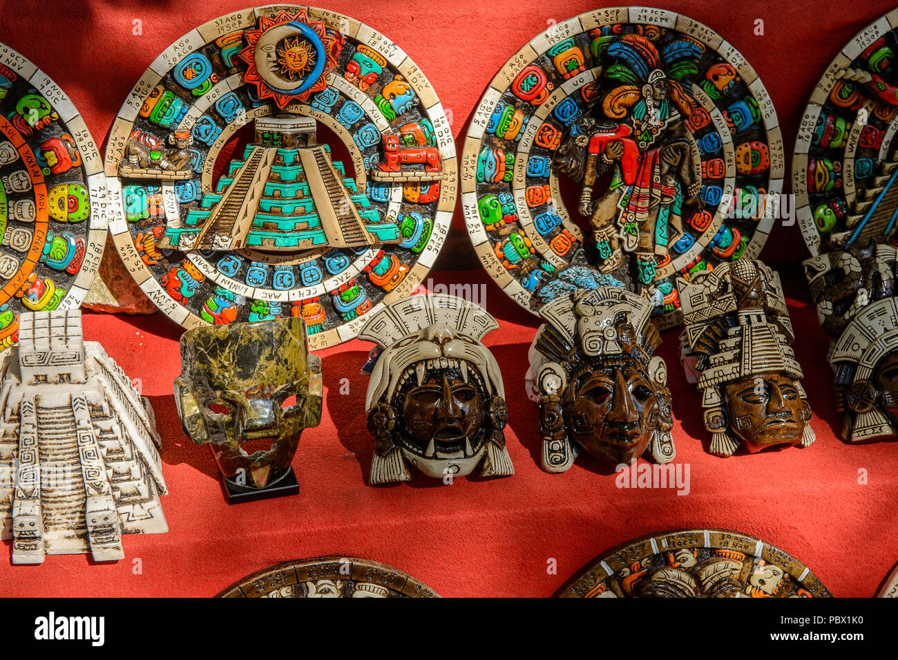 Authentic handcraft souvenirs of maya civilisation Stock Photo - Alamy