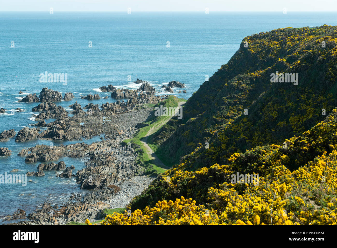 views of Cullen Bay and cliffs Stock Photo - Alamy