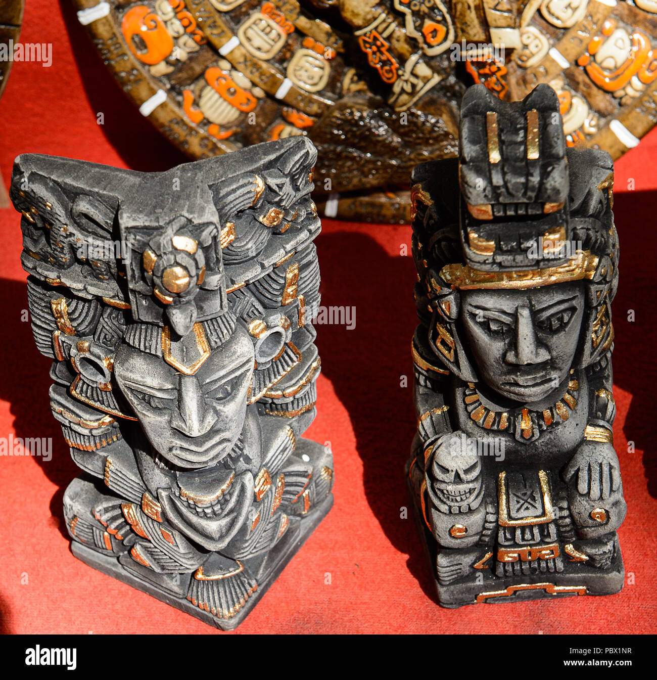 Authentic handcraft souvenirs of maya civilisation Stock Photo - Alamy