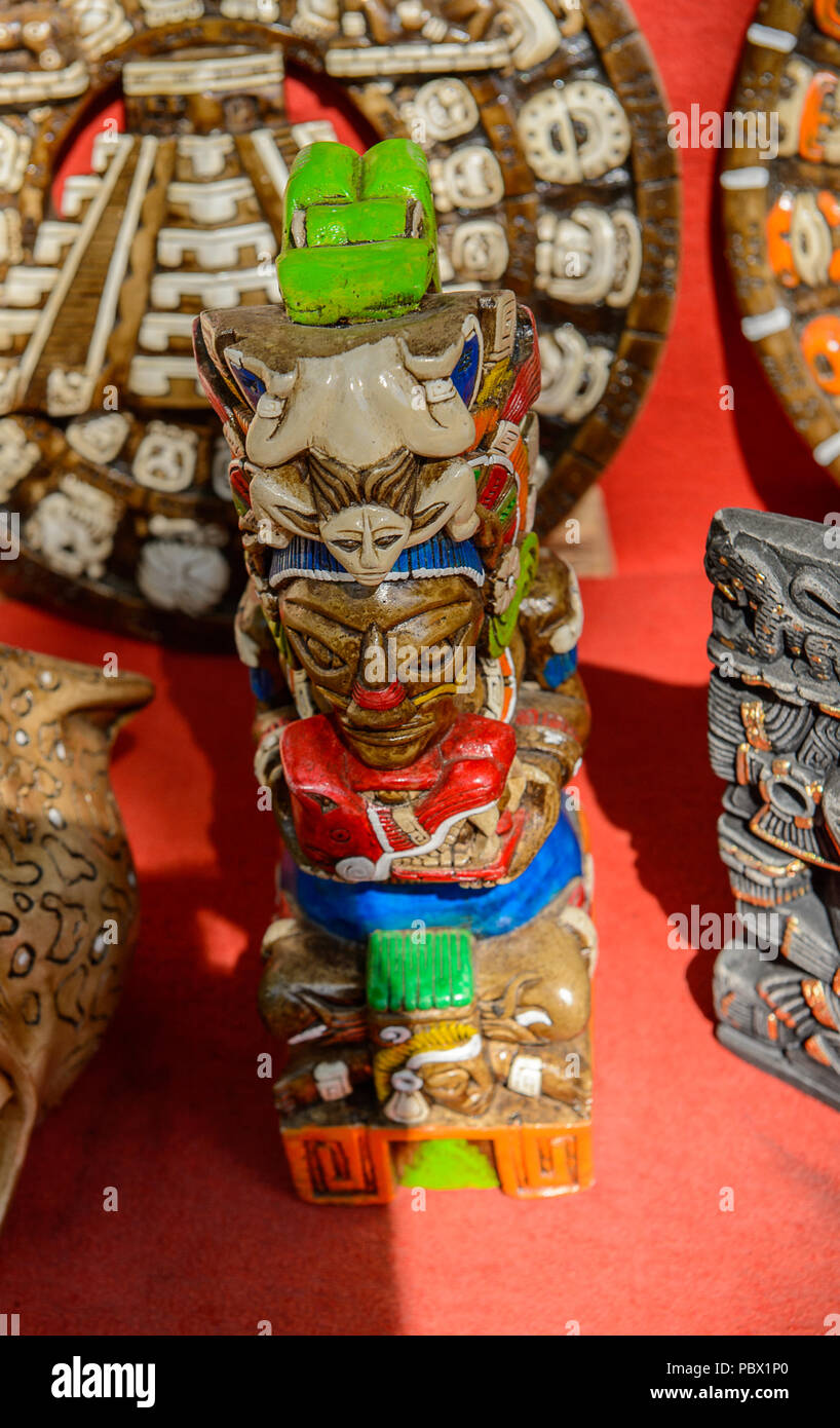 Authentic handcraft souvenirs of maya civilisation Stock Photo - Alamy