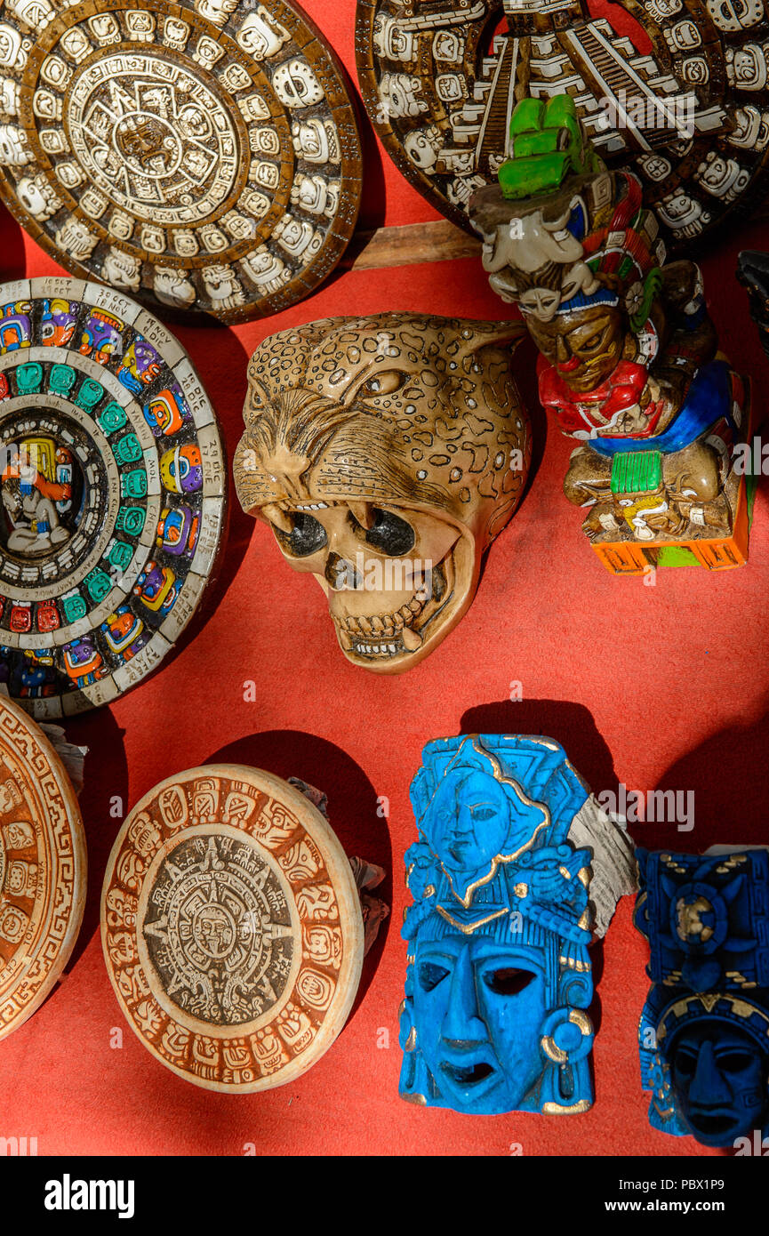 Authentic handcraft souvenirs of maya civilisation Stock Photo - Alamy