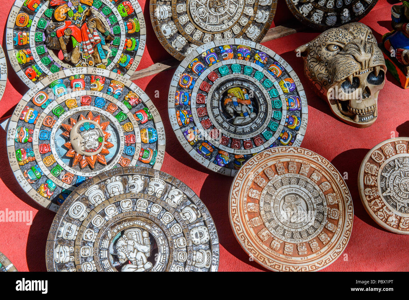 Authentic handcraft souvenirs of maya civilisation Stock Photo - Alamy