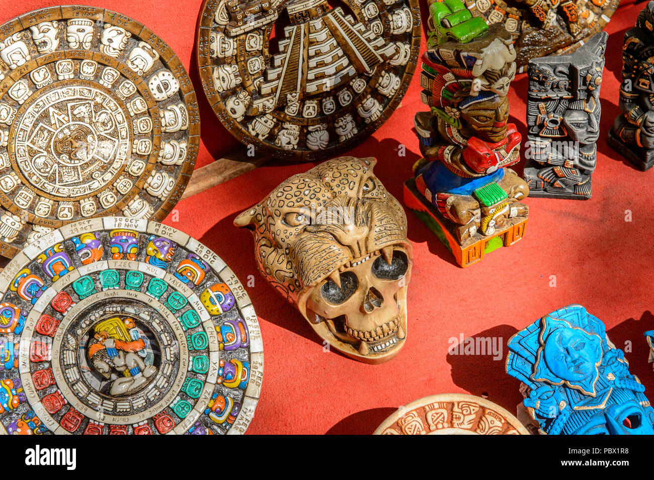 Authentic handcraft souvenirs of maya civilisation Stock Photo - Alamy