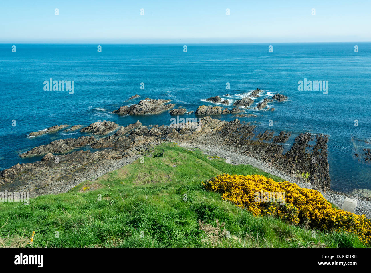 views of Cullen Bay and cliffs Stock Photo - Alamy