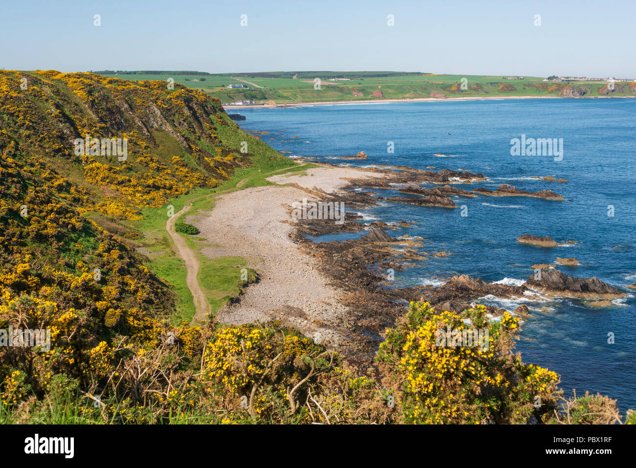views of Cullen Bay and cliffs Stock Photo - Alamy