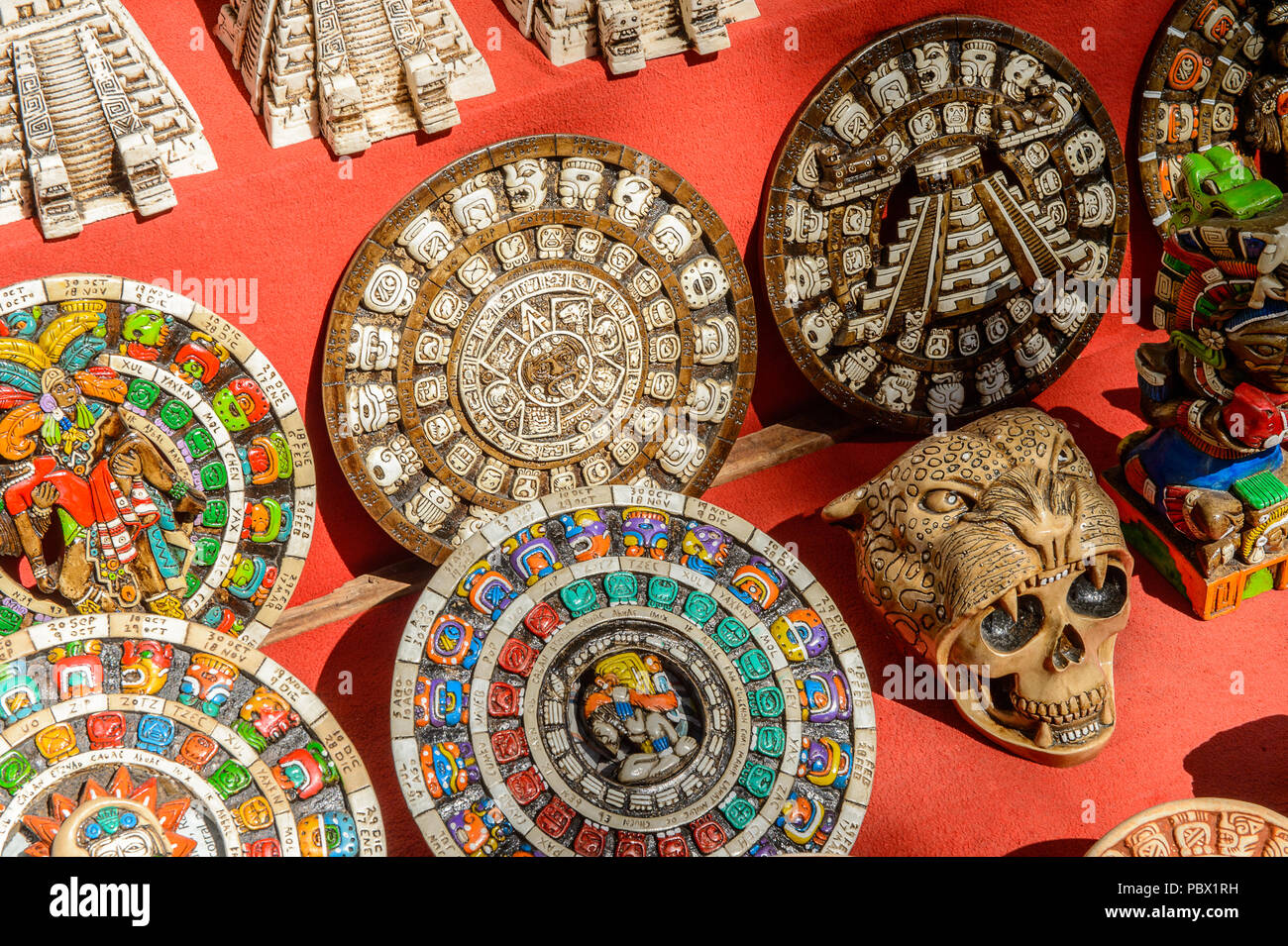 Authentic handcraft souvenirs of maya civilisation Stock Photo - Alamy