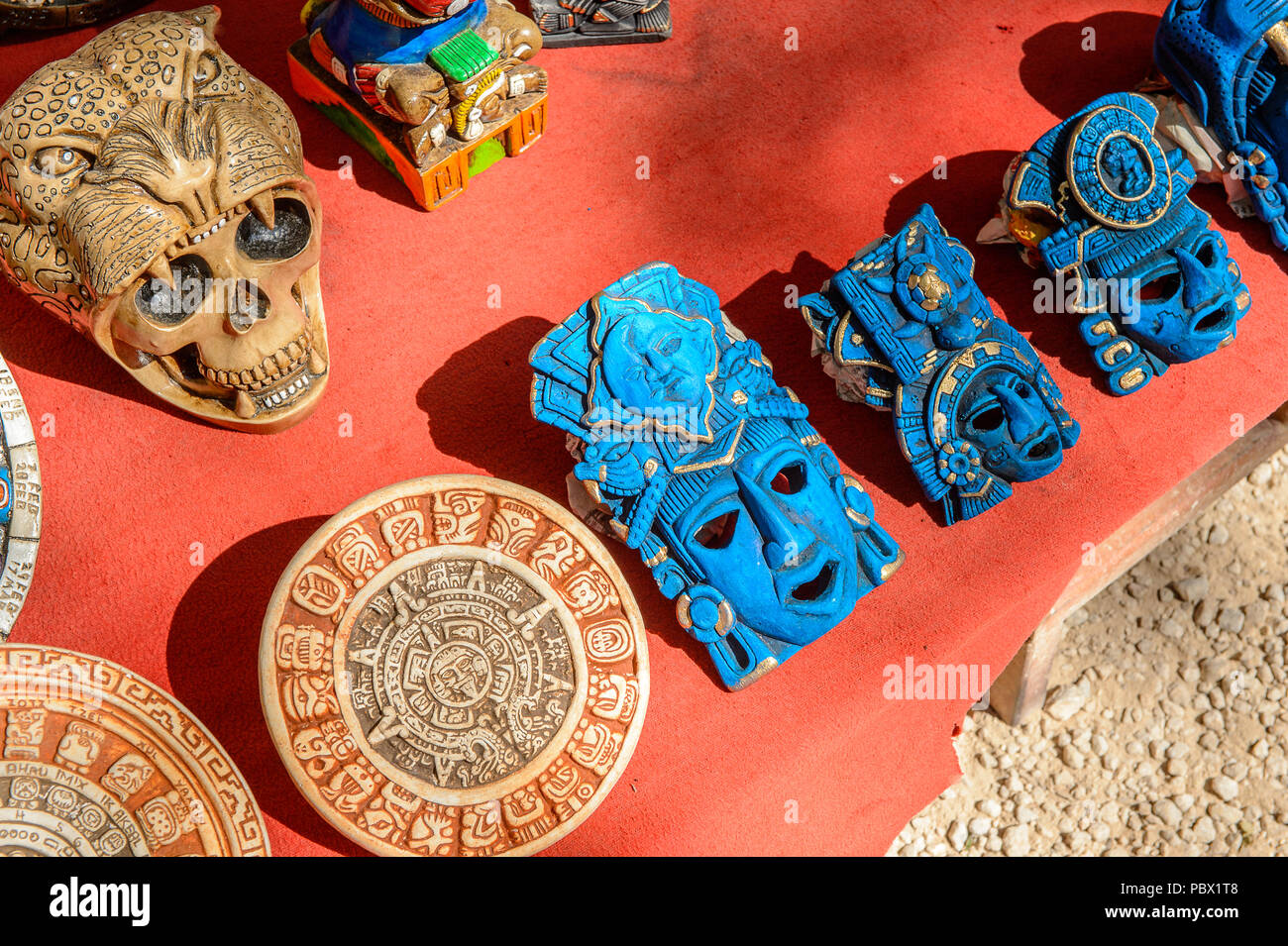 Authentic handcraft souvenirs of maya civilisation Stock Photo - Alamy