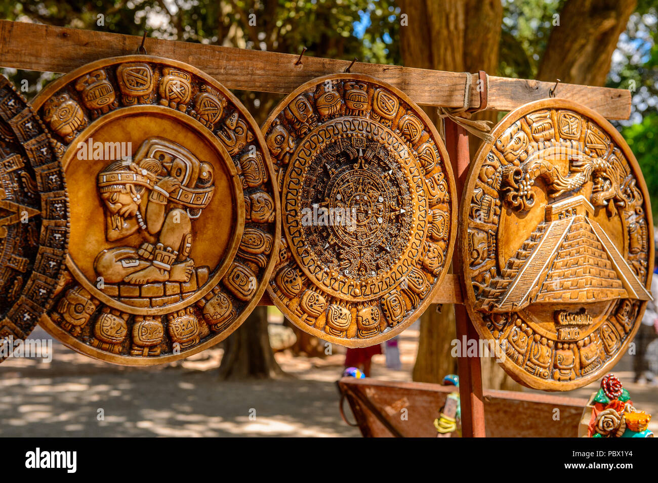Authentic handcraft souvenirs of maya civilisation Stock Photo - Alamy