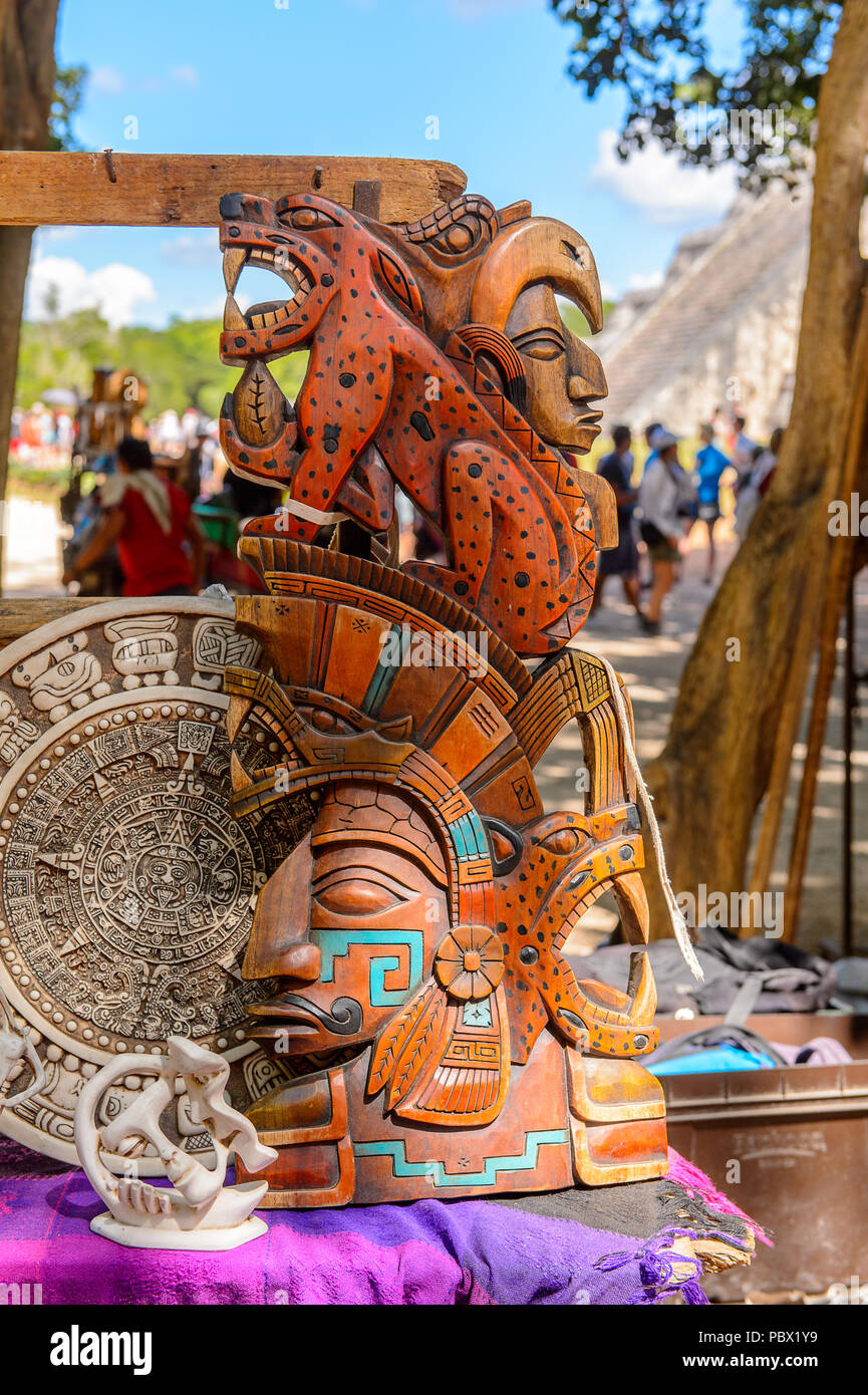Authentic handcraft souvenirs of maya civilisation Stock Photo - Alamy