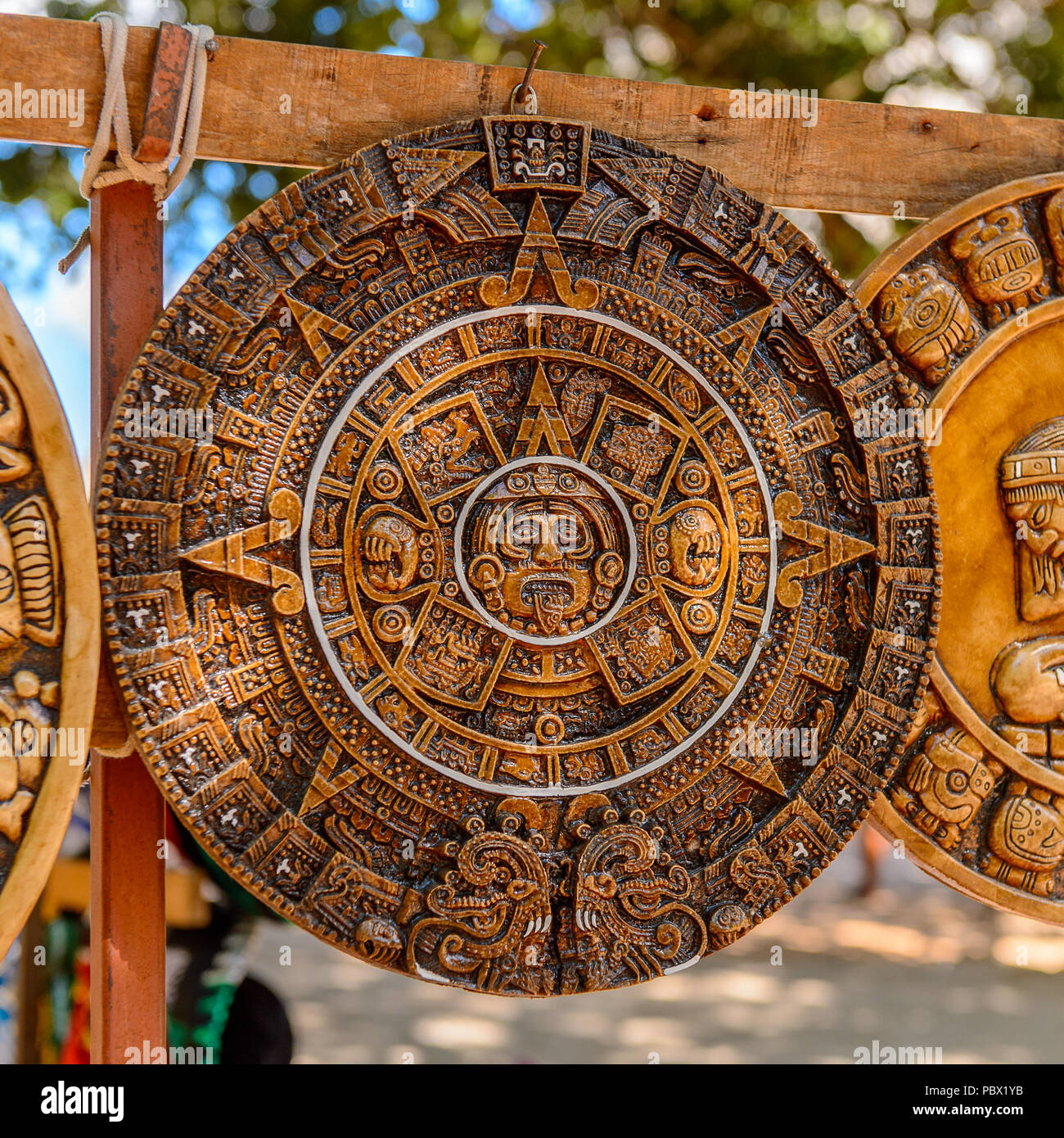 Authentic handcraft souvenirs of maya civilisation Stock Photo - Alamy