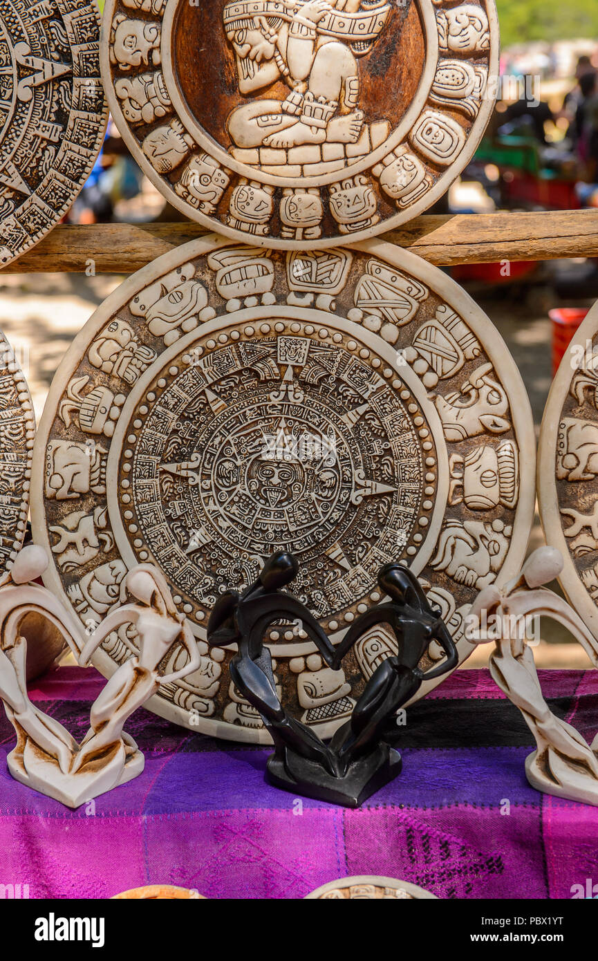 Authentic handcraft souvenirs of maya civilisation Stock Photo - Alamy