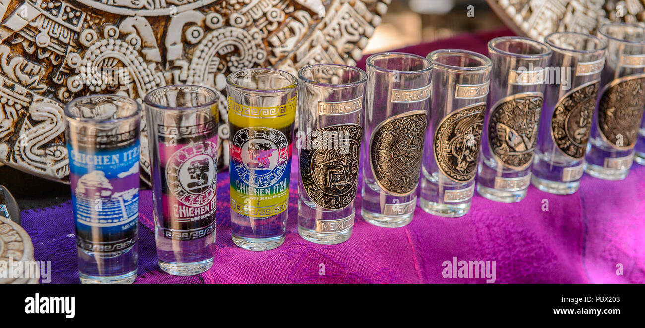 Authentic handcraft souvenirs of maya civilisation Stock Photo - Alamy
