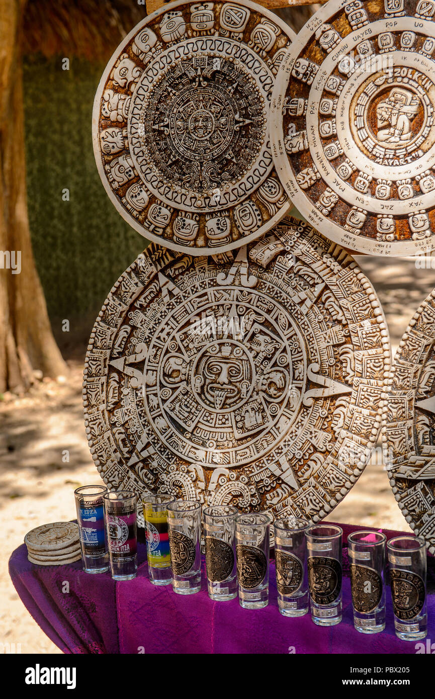 Authentic handcraft souvenirs of maya civilisation Stock Photo - Alamy