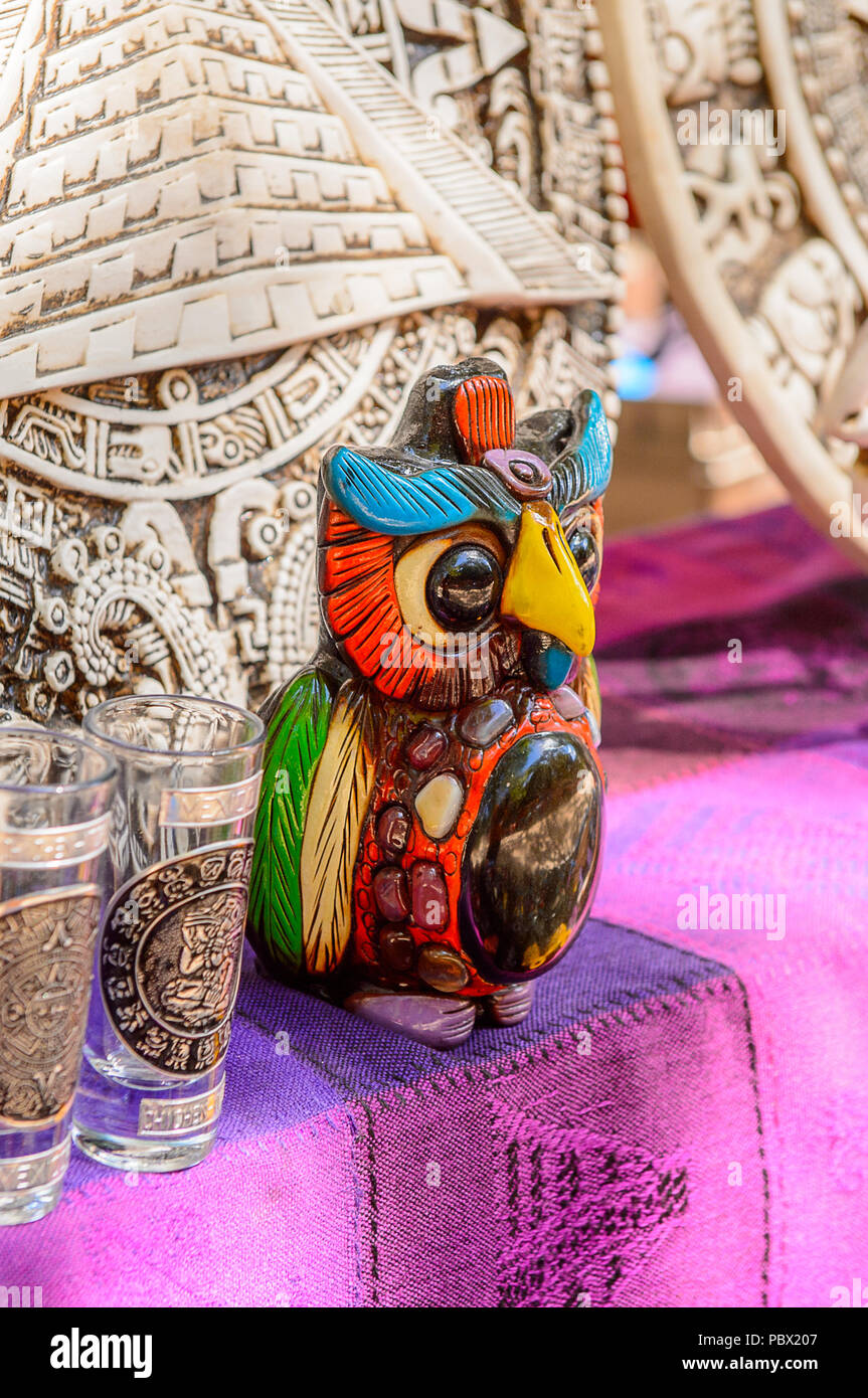 Authentic handcraft souvenirs of maya civilisation Stock Photo - Alamy