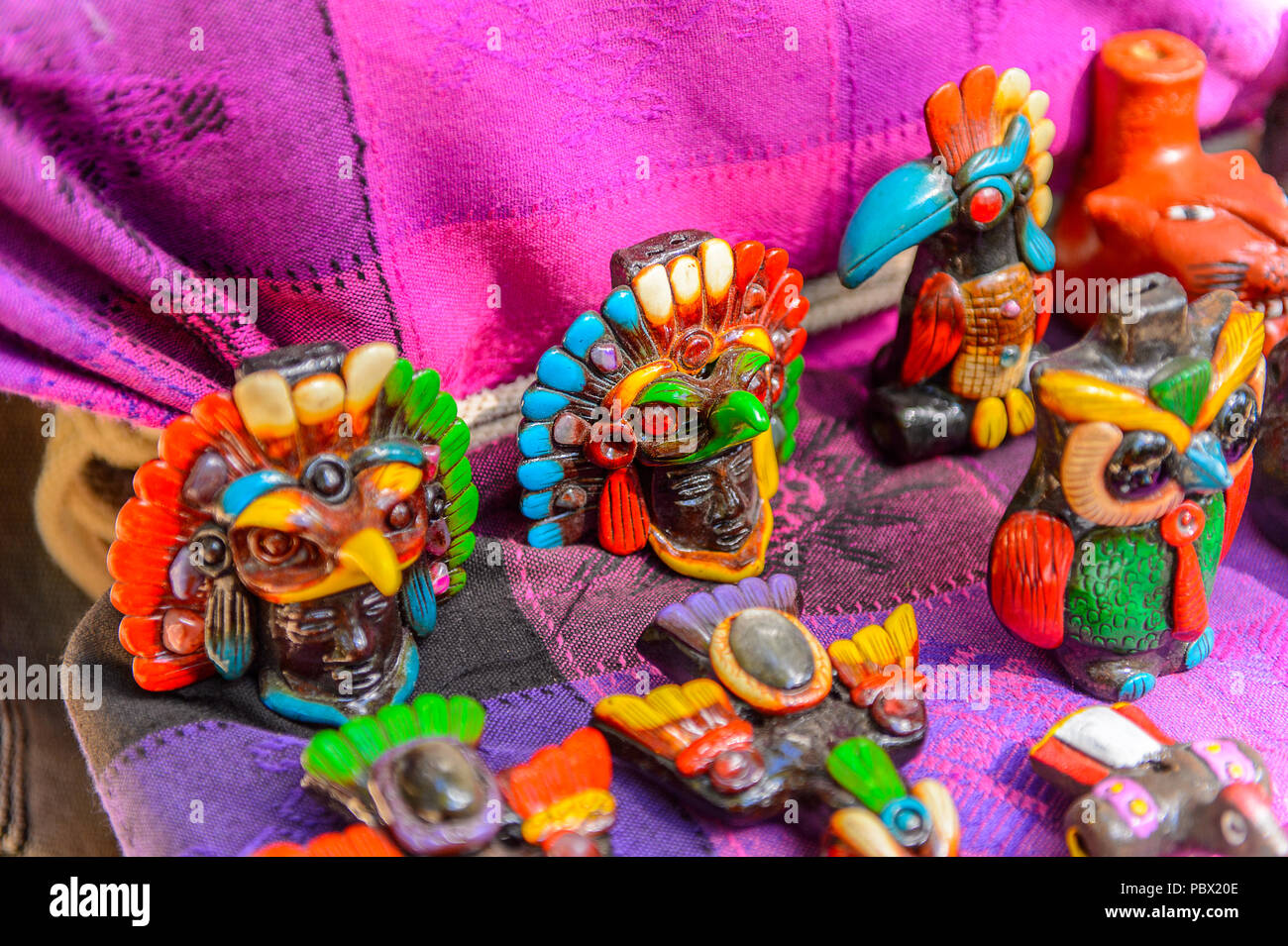 Authentic handcraft souvenirs of maya civilisation Stock Photo - Alamy