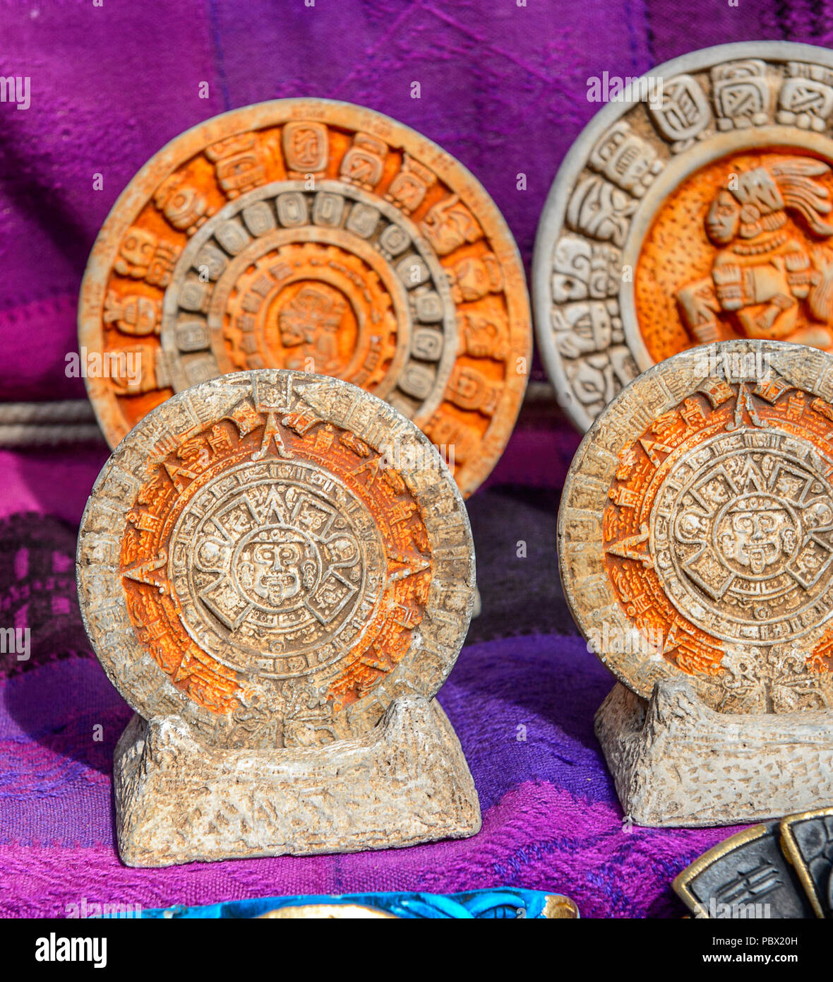 Authentic handcraft souvenirs of maya civilisation Stock Photo - Alamy